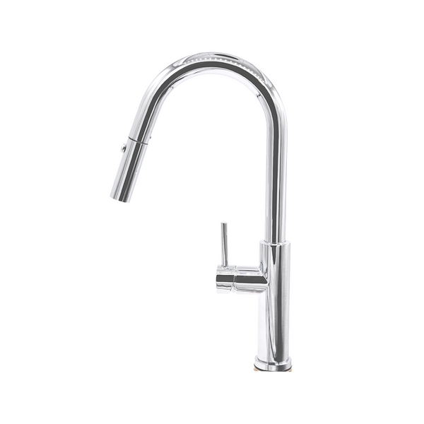 Kitchen Round Gooseneck Mixer Chrome – UltimateSpace